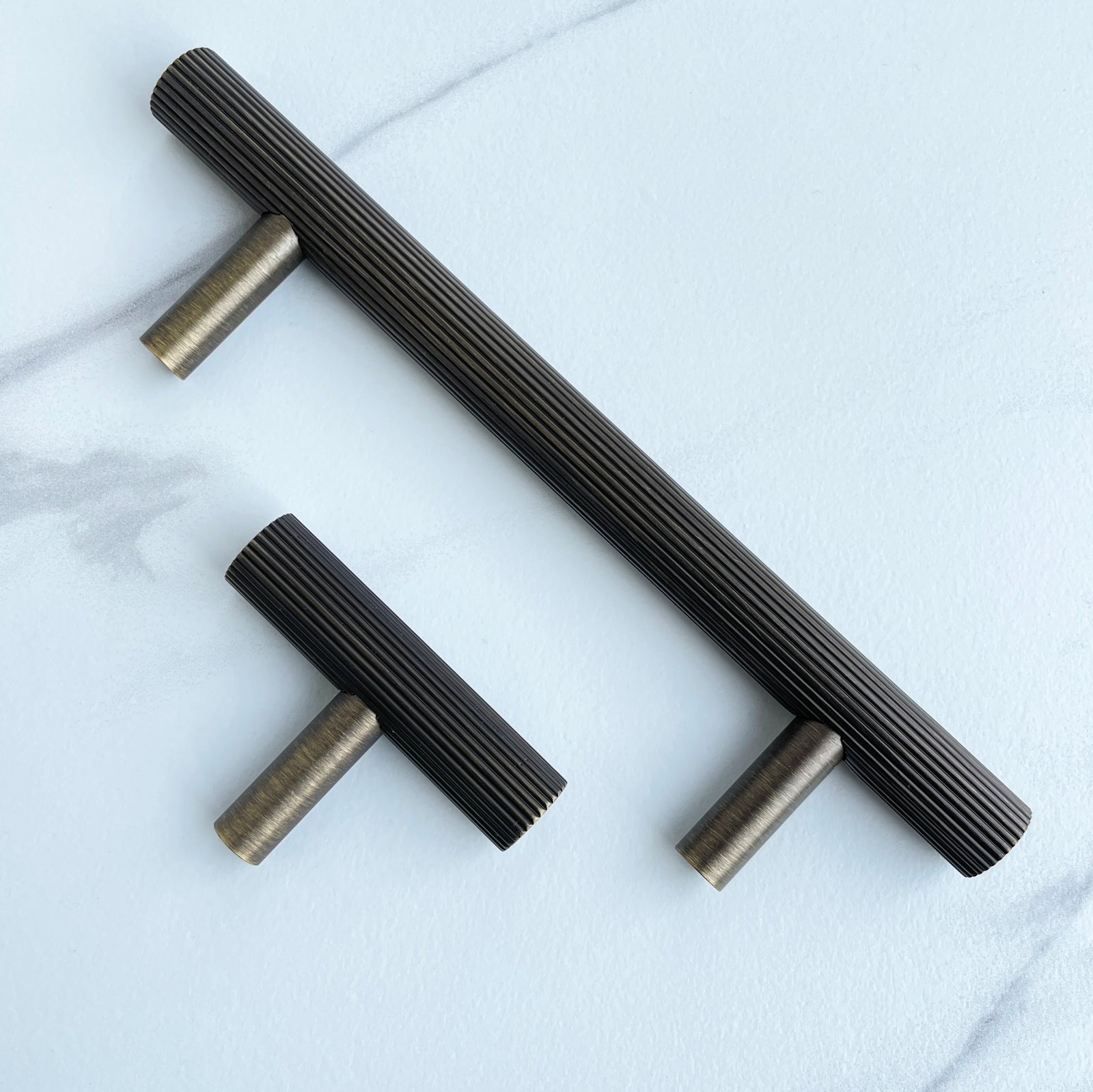 Posh Hardware Shop - Olsang - Solid Brass Bronze Handle Pulls and Knob