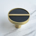 Posh Hardware Shop - Sveg - Brass and Leather Knobs in 4 Colours